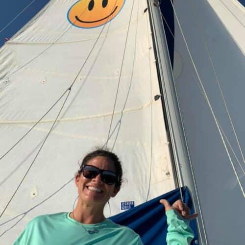 Nice Tri Charter Boat - Look for the Smiley Face