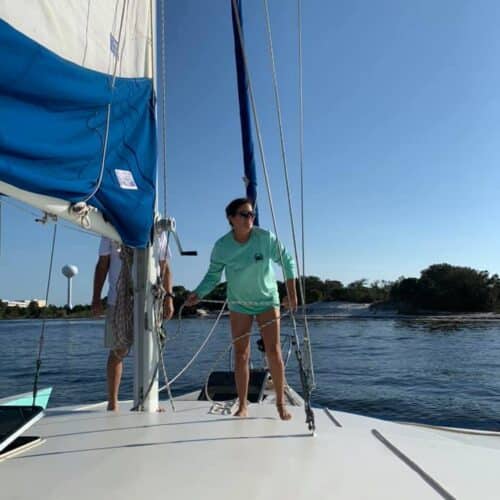 Nice Tri Charter Boat - Look for the Smiley Face